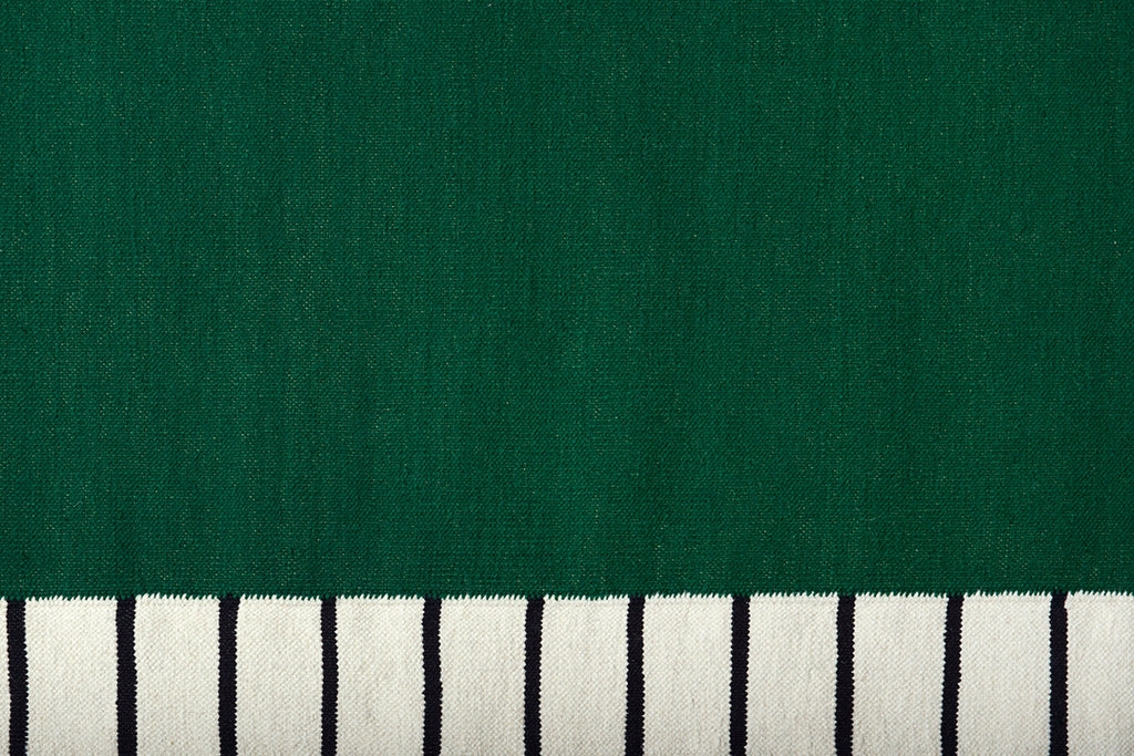 Suzanne Flat-Weave Rug, Emerald – AELFIE